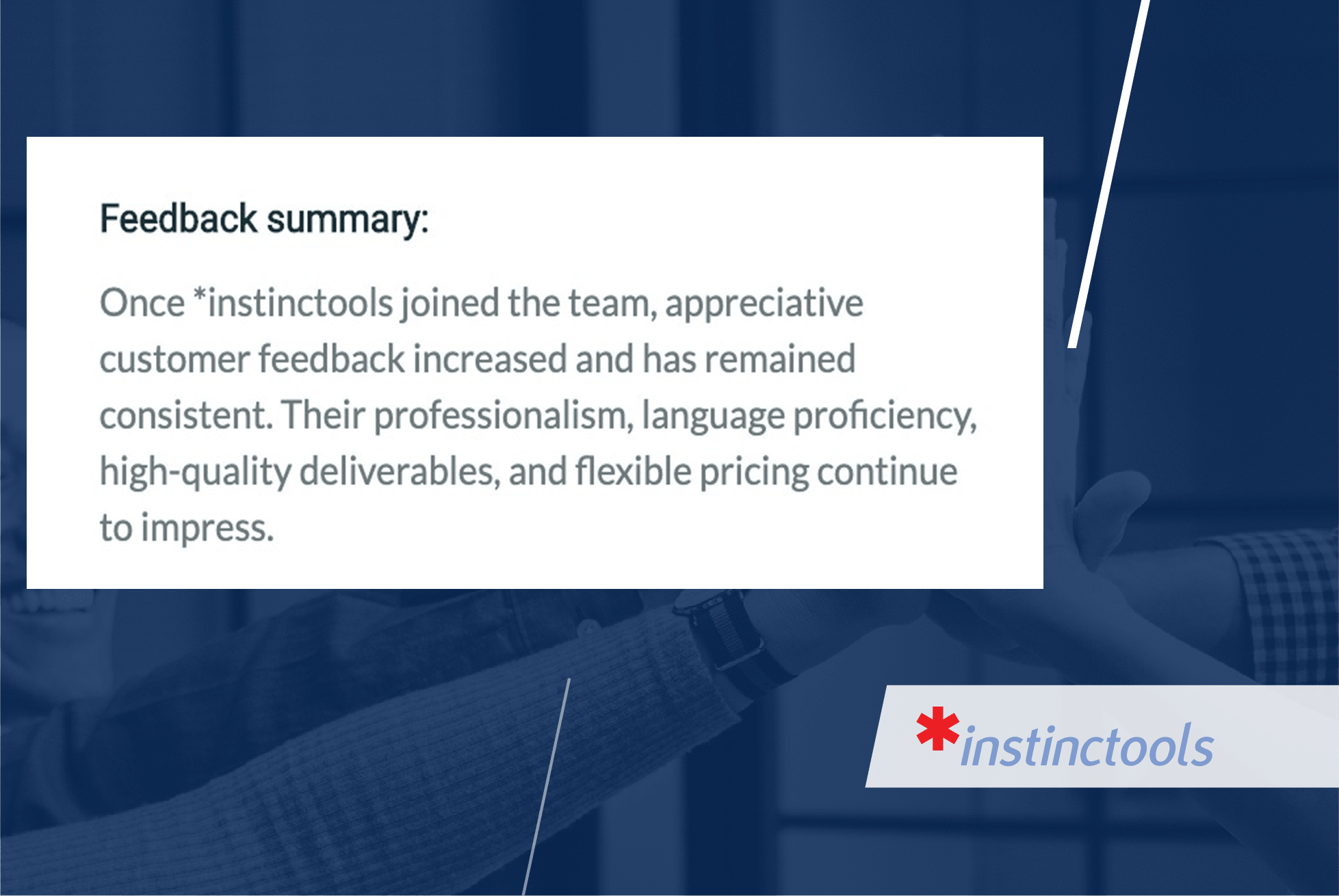 How *instinctools delivers solutions – customers’ reviews | Blog | *instinctools